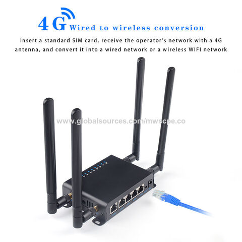 Esim Cpe Router Lte Cat 18 Wifi 6 Router, Up To 1.2gbps 4g Lte Modem ...