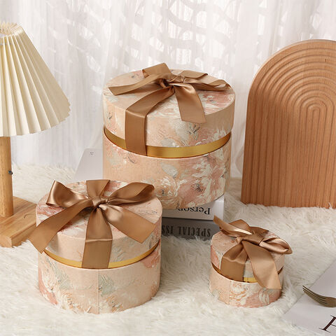 2024 New-design Wholesale Custom Artpaper Round Shape Candle Box ...