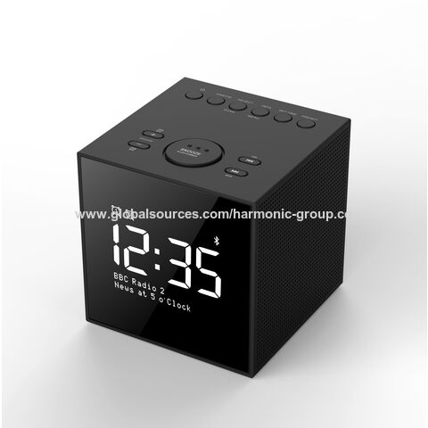 Dab+/dab Fm Clock Radio With Factory Price , Dual Alarm , Black Color ...