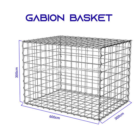 Heavy-gauge Gabion Cage For Coastal Erosion Protection | Galvanized ...