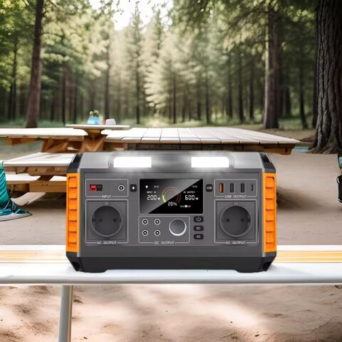 600w Portable Power Station Solar Generator Portable Emergency Power ...