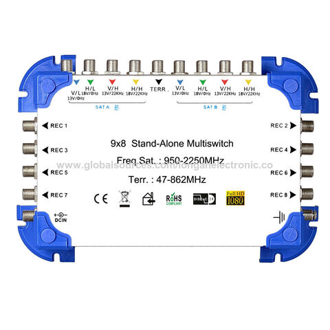 Best Selling 9 In 16 Out Satellite Diseqc 950-2400mhz Diseqc Switch ...