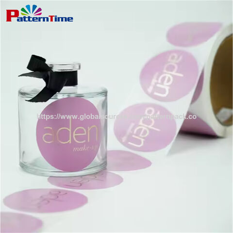Custom Waterproof Fragrance Oil Private Label Bopp Round Perfume Bottle ...