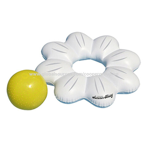 Oem Welcome Daisy Flower Pool Float Ring And Ball Combo Set - - China ...