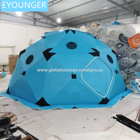 Outdoor Hiking Insulated Octagon Ice Shelter Fishing Dome Tent ...
