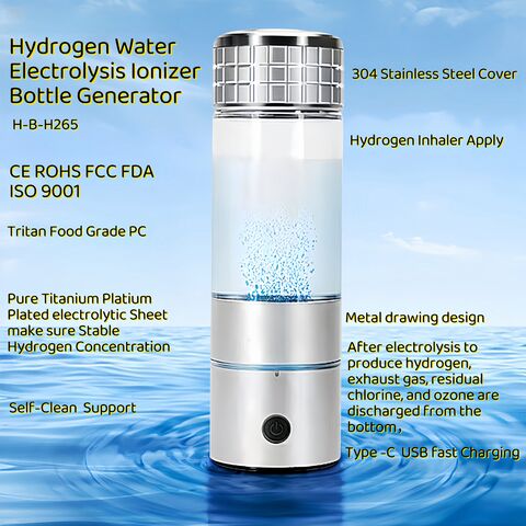 2000-2500 Ppb Spe Pem Hydrogen Water Electrolysis Ionizer Generator ...