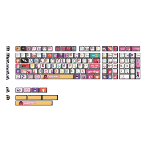 Asa Profile Spaish Layout Keyboard Keycaps Pudding Keycap Pc Light ...