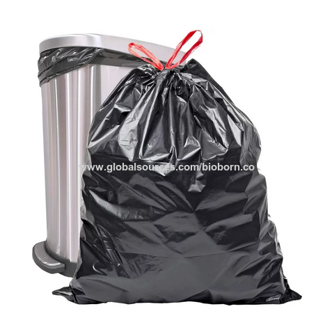 Wholesale Plastic Drawstring Bag Green Black Clear Garbage Bag On Rolls ...