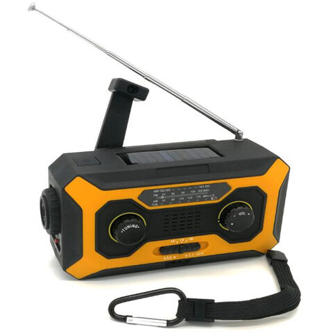 Emergency Solar Hand Crank Mini Am Fm Portable Radio A With Flashlight ...