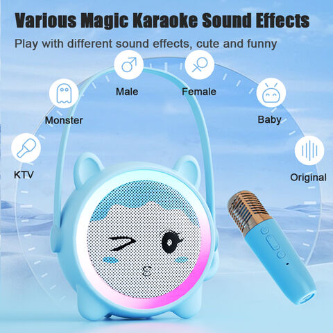 Cute Cartooon Kid Microphone Speaker Set Children Mini Wireless Bt ...