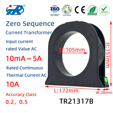 Tr21317b Zero Phase Sequence Current Transformer Or Ground-fault Current Detection Device 107mm ...