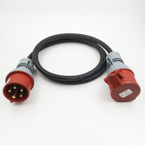 Iec 60309 (3p+n+pe) Ip44 5-core Industrial Extension Cord 16a 400v ...