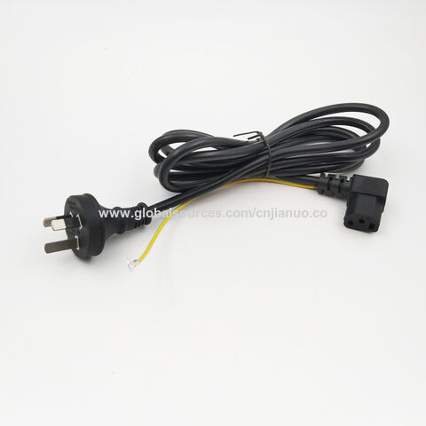 Saa Approved Australian Plug To Right Angled C13, Standard Grounding 3 ...