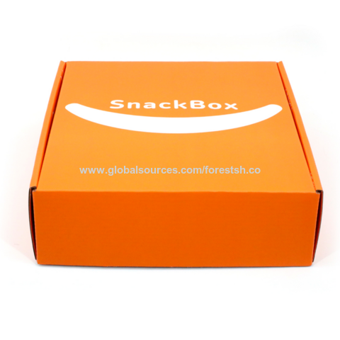 Buy China Wholesale N Free Design Custom Orange Snack Box Packaging Box ...