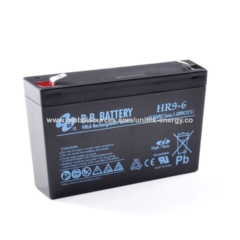 Bulk Buy China Wholesale Vrla Battery B.b Hr9-6 , Rechargeable Battery ...