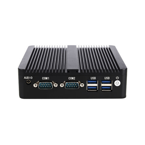 J4125 Quad Core Mini Pc Fanless Industrial Computer Dual Lan Rs232 Com ...