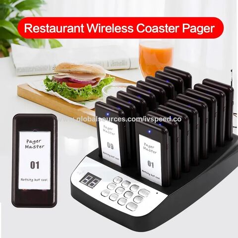 Wireless Restaurant Pager Guest Queue Paging System Customer Calling ...