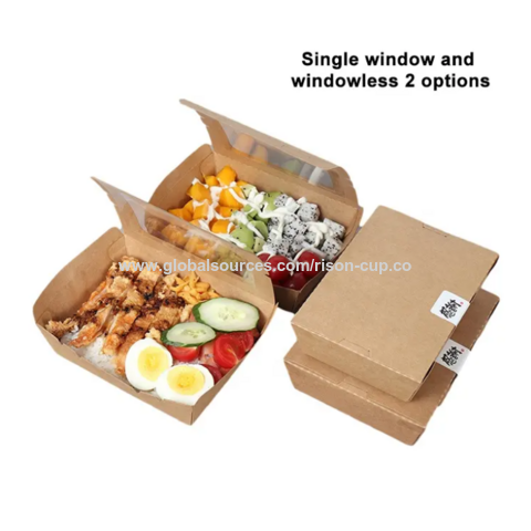 Buy China Wholesale Disposable Take Away Packing Cardboard Kraft Paper ...