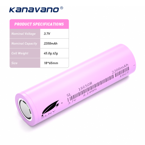 Wholesale18650 Battery 3.7v 2200mah 18650 Rechargeable Battery For ...