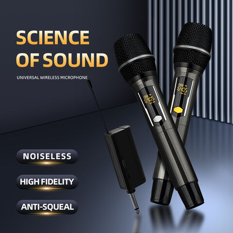 Uhf Universal Wireless Microphone With Automatic Frequency Modulation For Singing Performance ...