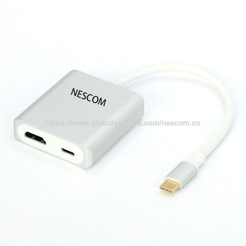 Aluminum Shell Hdmi . 2 In 1 Usb C Hdmi For4k 60hz Or 8k 60hz And Pd ...