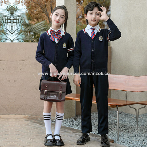 Custom British Style Spring School Uniform Suit For Girls Student ...