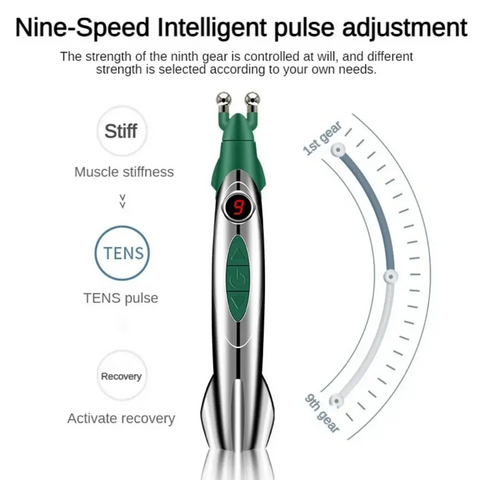 Meridian Massage Pen - Acupressure Tool For Instant Pain Relief, Energy ...