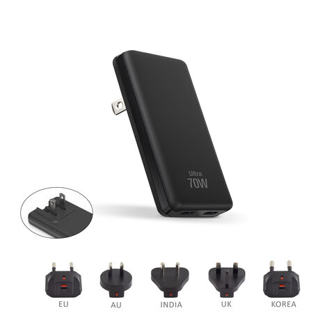 Slim 70w Charger Gan Charger Compatible With Multi-country Adapters - Expore China Wholesale ...