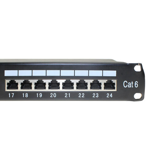 Factory Price Of Cat6 Shielded 1u Ftp 24port Loaded Cat6 Patch Panel ...