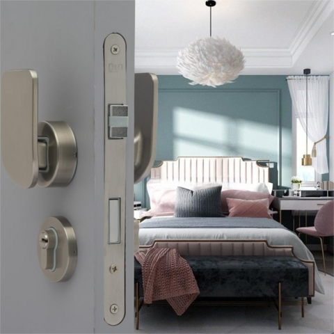Aluminum Alloy Mortise Door Lock Hardware Key Unlock $18.72 - Wholesale ...