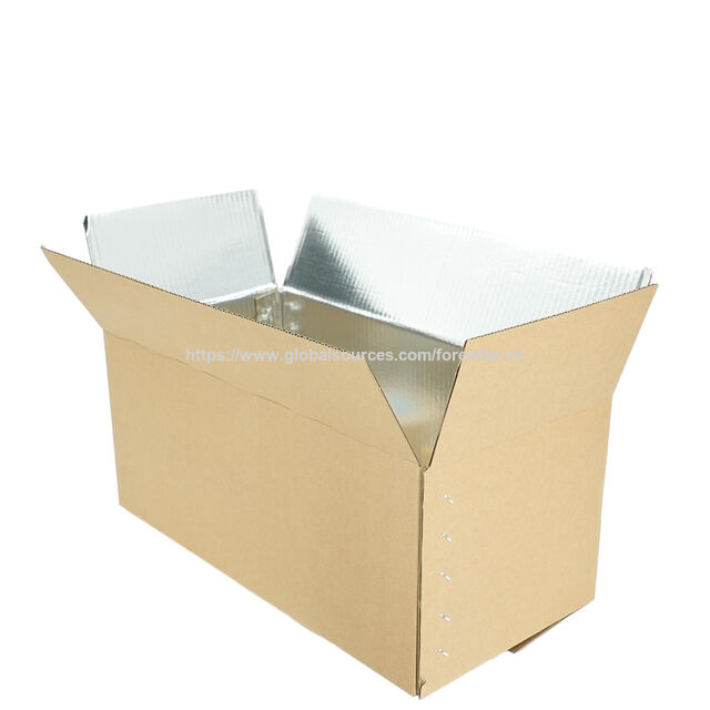 Hot Selling Insulated Foam Corrugated Aluminum Foil Transport Box Food ...