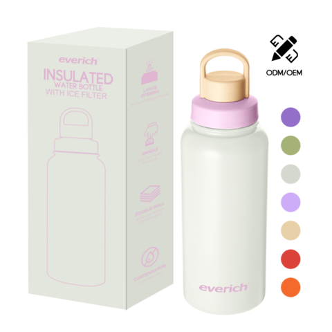 Wholesale 32oz Double Wall Stainless Steel Insulated Water Bottle With ...