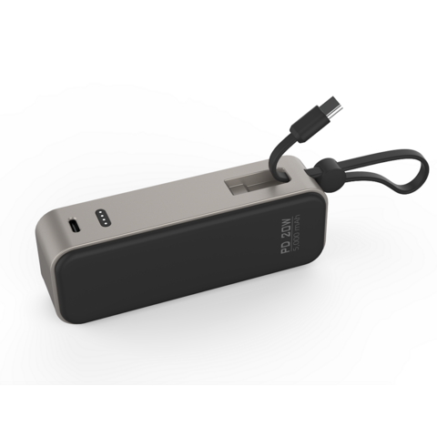 Ac 3-in-1 Power Bank With Built-in Usb-c Cable And Foldable Ac Plug ...