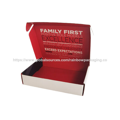 Rainbow Packaging Custom Logo Printed Foldable Corrugated Cardboard ...