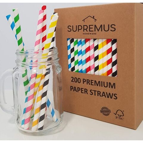 High Quality Manufacturers Kraft Straws Decorative Plain White Paper ...