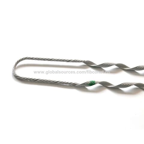 Ftth Outdoor Overhead Apt-preformed Galvanized Steel Fiber Cable Dead ...