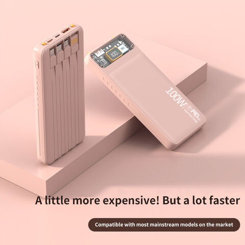 Buy China Wholesale Transparent Case With Cable Portable Power Bank ...