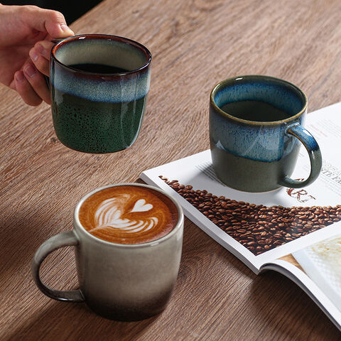 Wholesale Creative Gradient Color Design Retro Style Ceramic Mugs Daily ...