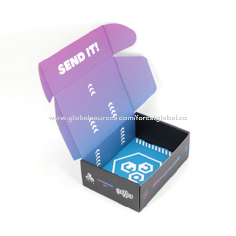 24n Custom Corrugated Paper Packaging Box With Cool Printing For ...