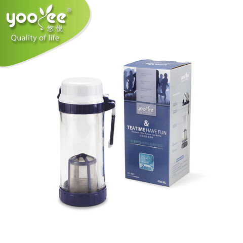 Yooyee Wholesale Customized 450ml Sport Water Bottle Sealed Portable Outdoor Plastic Water ...