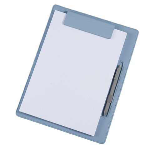 Leather Writing Board Clip-on Magnetic Buckle File Folder Writing Pad ...