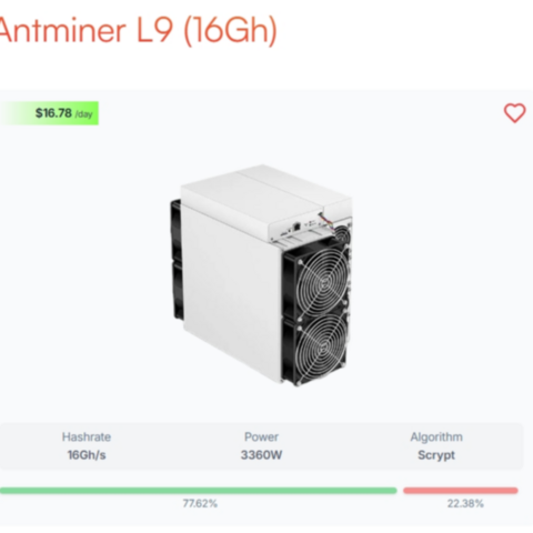 Bitmain Antminer L9 16g 3360w With Psu Miner Dogecoin Mining Machine ...
