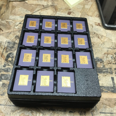 Ceramic Cpu Scrap With Gold Pins/ / Processors Scrap/intels Pentium Pro ...