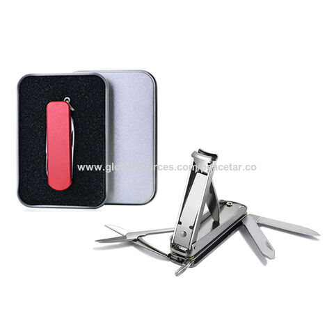 Multi-functional Foldable Nail Clipper Keychain With Aluminium Handle ...