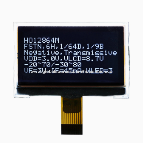 2.4inch Fstn St7567 Controller Monochrome 128x64 Dots Matrix Lcd Module Lcm - Expore China ...