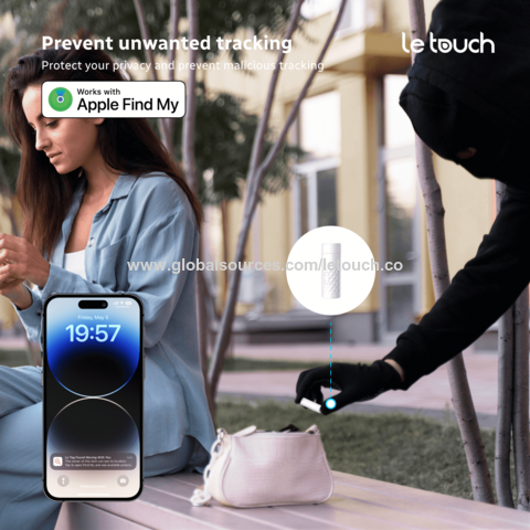 Diamond-textured Tag, Compact Small Tracker Works With Find My, Ios ...