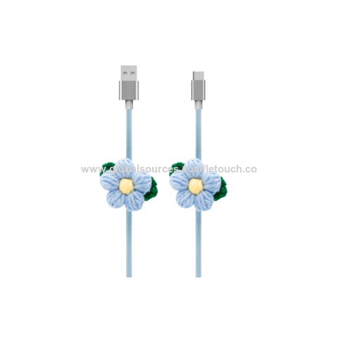 60w Flower Braided Usb-a To C Charging Cable, Flower Braided, Al ...