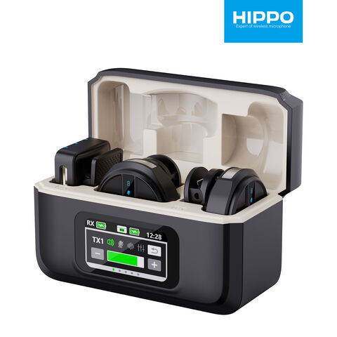 Touch Display Wireless Microphone Noise Cancelling Lavalier Microphone ...