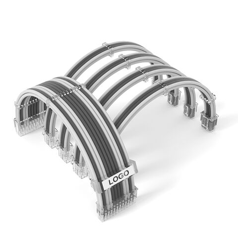 Atx Power Cable Arc Braided Sleeved Extension Power Supply Cable ...