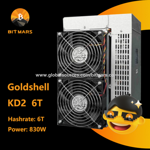 Bulk Buy China Wholesale Wholesale High Quality Goldshell Kd2 6.0th/s 830w Goldshell Kd2 Asic ...